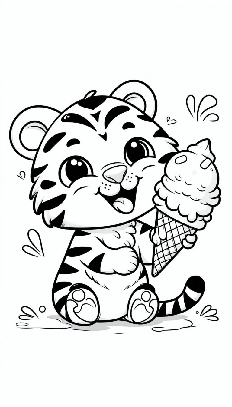 [36+] Farvelægning Tiger Unik | Downloadog Udskriv PDF