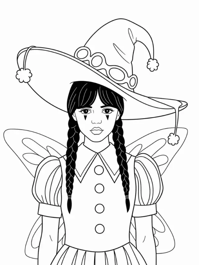 31 Wednesday coloring pages unique (Free Printables PDF)