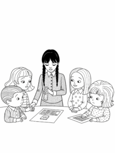 31 Wednesday coloring pages unique (Free Printables PDF)