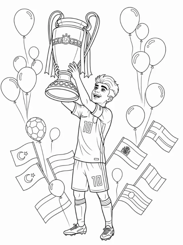 16 Arda Güler boyama sayfası ücretsiz PDF yazdırılabilir