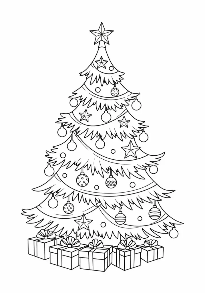 42 Kolorowanki Choinka do druku darmowe PDF
