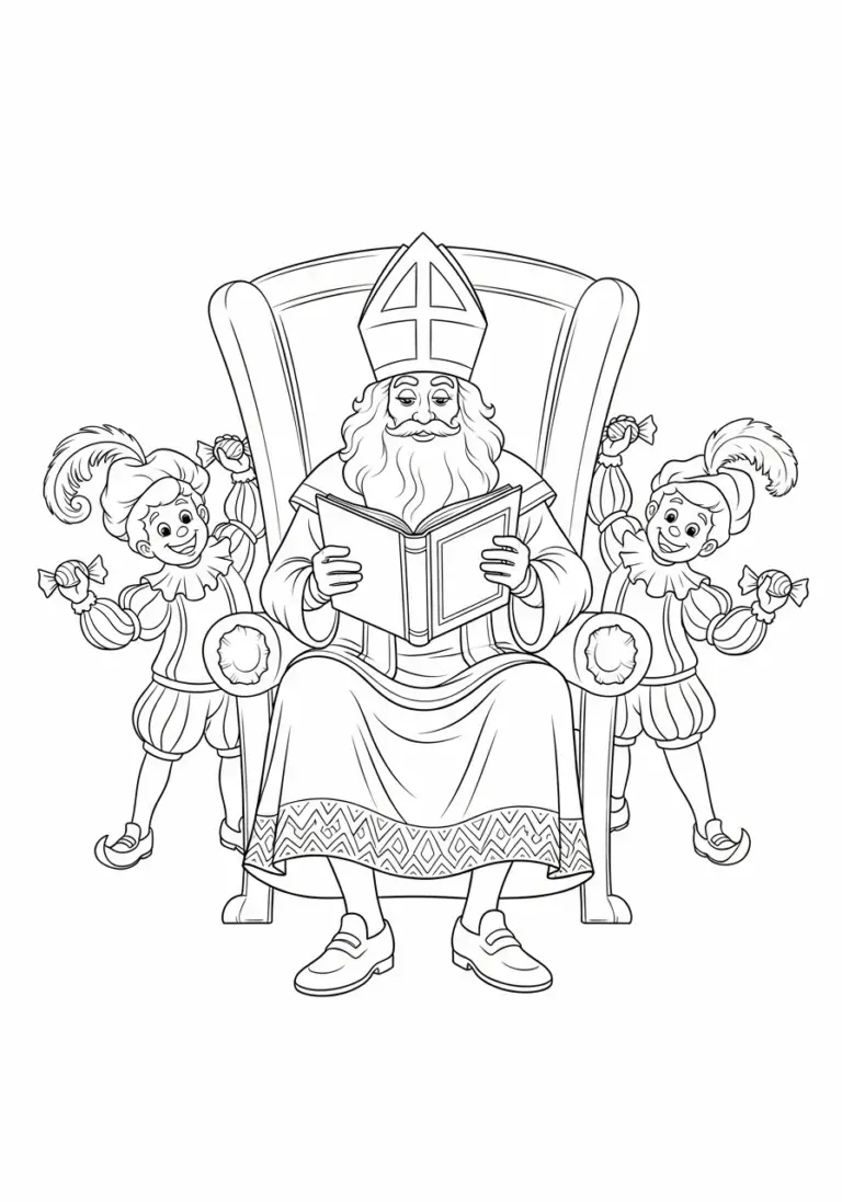 48 Kleurplaat Sinterklaas Unieke | Download En Printen