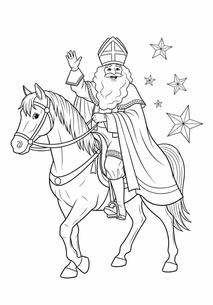 48 Sinterklaas coloring pages Unique (Free Printables PDF)
