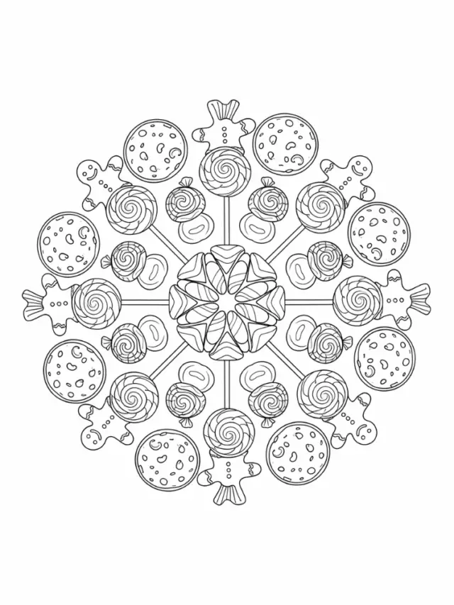 21 Mandala målarbilder för barn utskrivbar PDF gratis