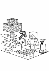69 Minecraft Tegninger Farvelægning Printbar gratis PDF