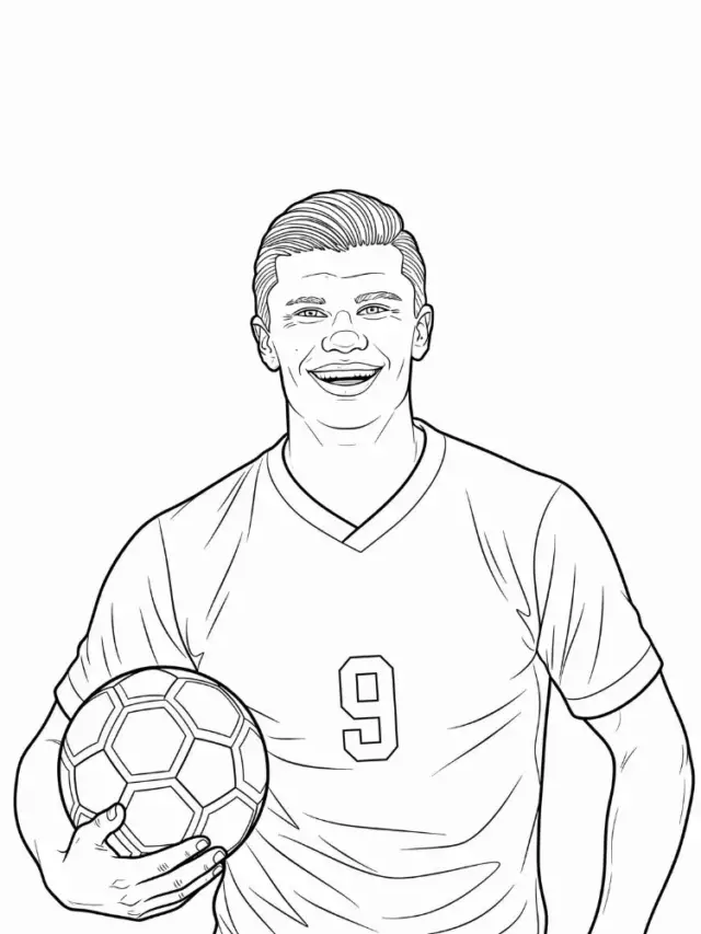16+ Erling Haaland Coloring Pages Unique | Free Printables