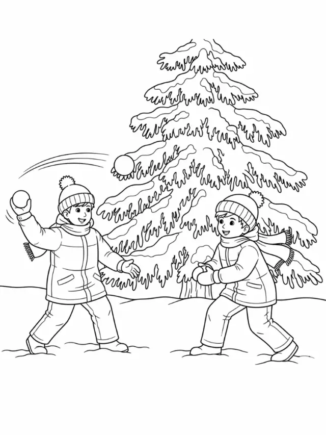 39+ Kleurplaat Winter Unieke | Download En Print Tekening