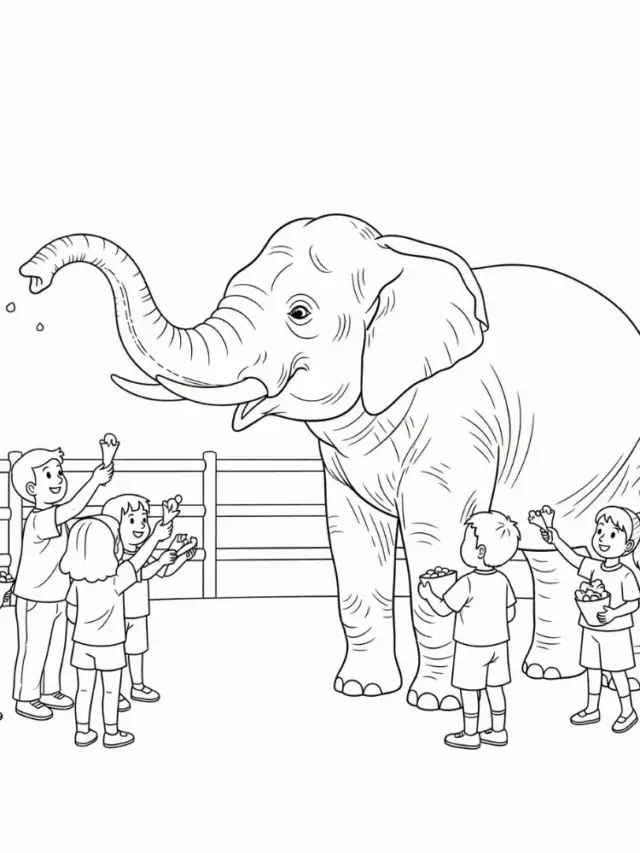 19+ Elefantmålarbild - Download Och Skriv ut Ritning