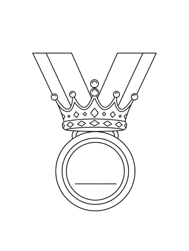10+ Medaille Kleurplaat - Download En Print Tekening