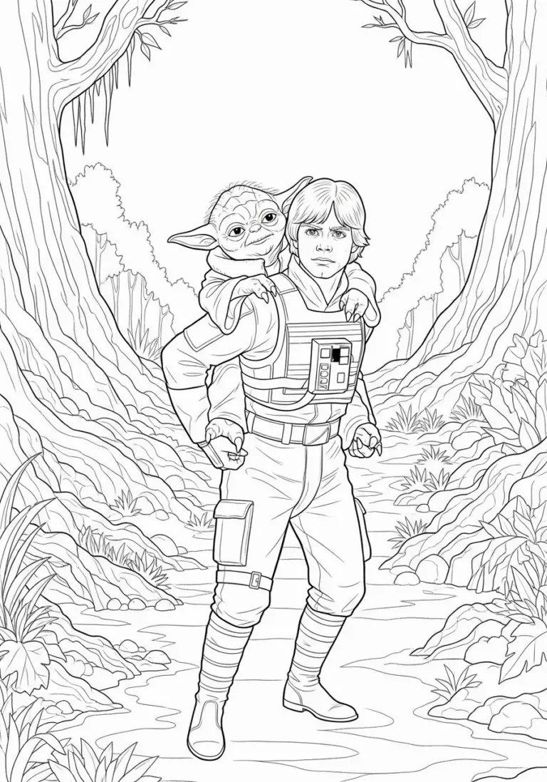 60+ Star Wars Omalovánky unikátní k vytisknutí PDF