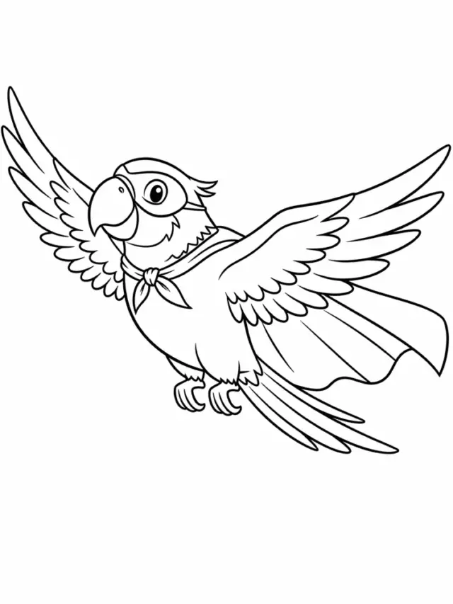 Página para colorir de papagaios 19+ - Diversão para colorir online e ...
