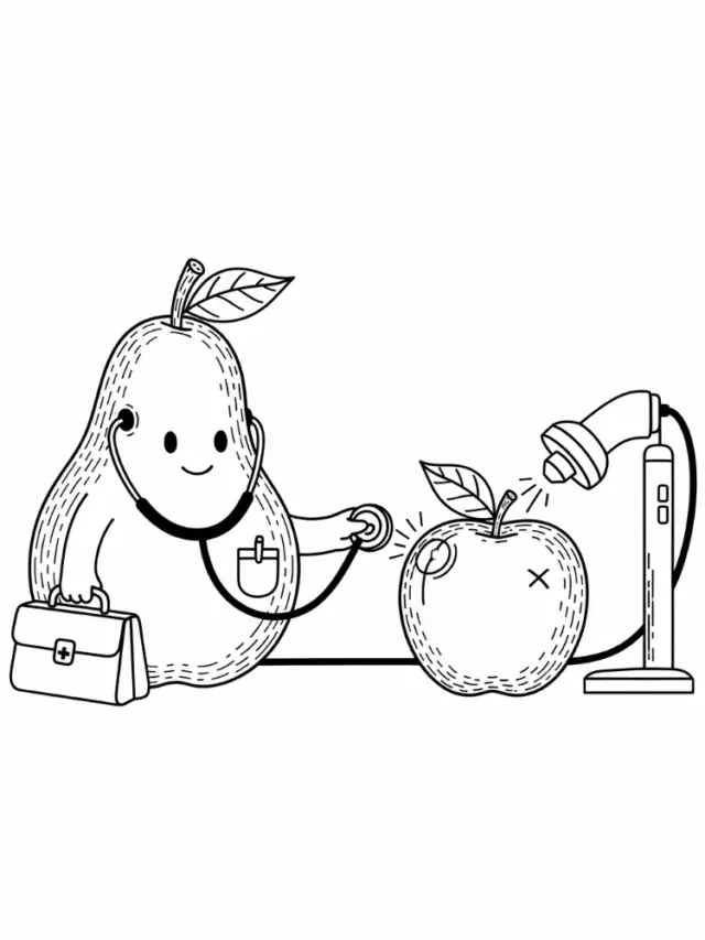 18 Página para colorear Pera - Download Y dibujos para imprimir