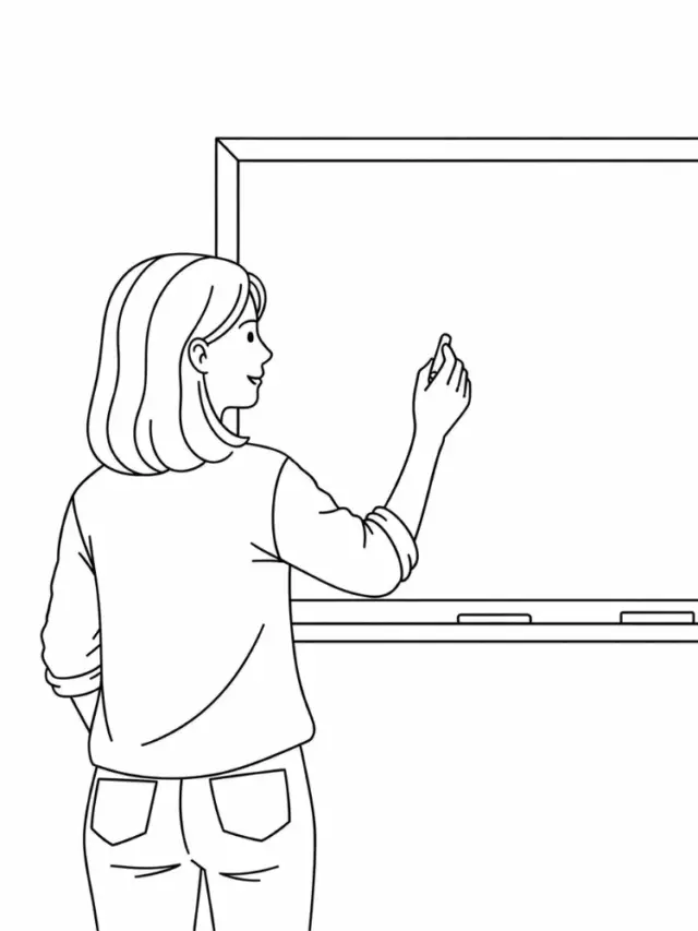 17+ Kleurplaat Juf - Gratis Kindvriendelijke Tekening