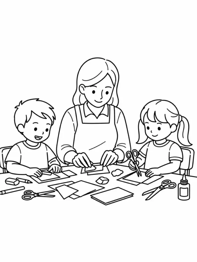 17+ Kleurplaat Juf - Gratis Kindvriendelijke Tekening