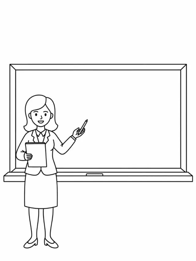 17+ Kleurplaat Juf - Gratis Kindvriendelijke Tekening