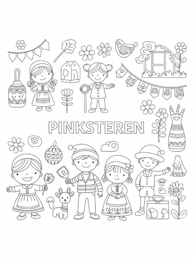 18+ Pinksteren Kleurplaat - Gratis En Leuk Voor Peuters!