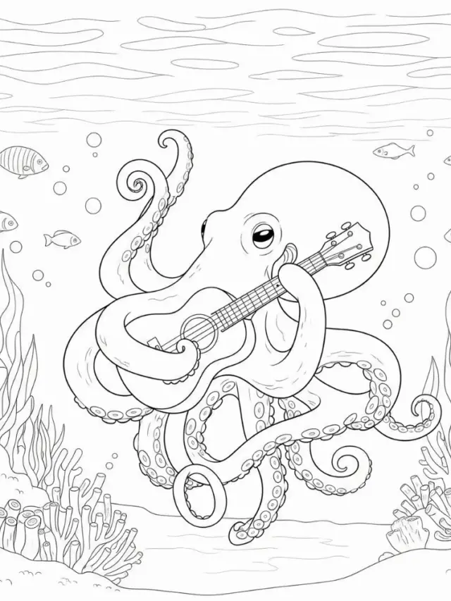 Octopus Coloring Page – Free And Kid Friendly Fun
