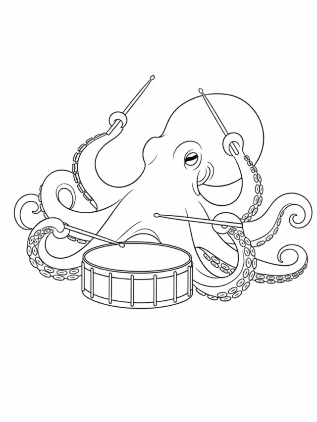 Octopus Coloring Page – Free And Kid Friendly Fun