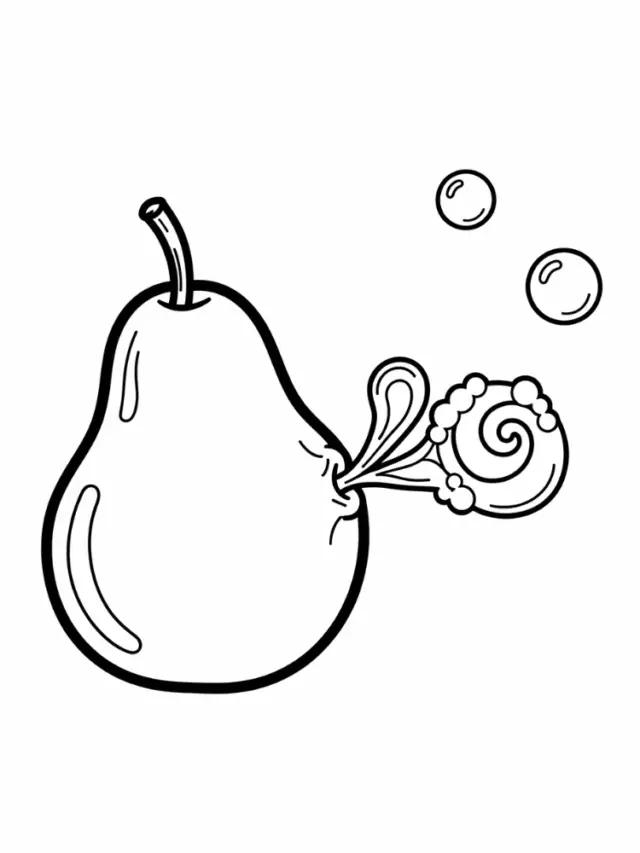 18 Página para colorear Pera - Download Y dibujos para imprimir