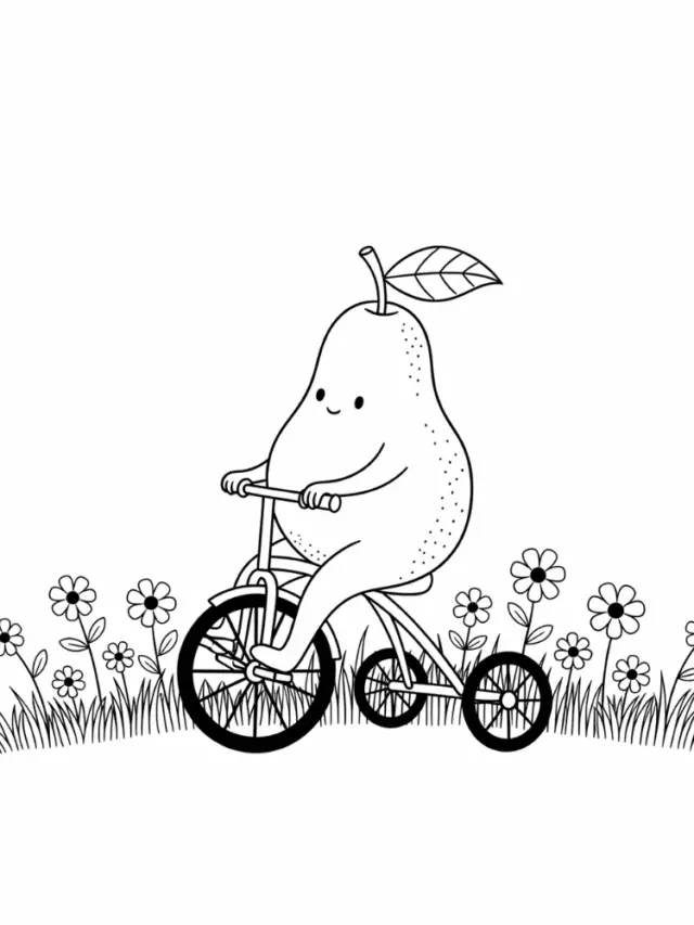 18 Página para colorear Pera - Download Y dibujos para imprimir