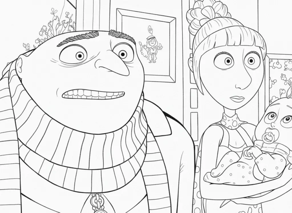 33+ Latest Despicable Me 4 Coloring Pages | Kleur-v-Kind