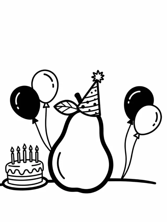 18 Página para colorear Pera - Download Y dibujos para imprimir