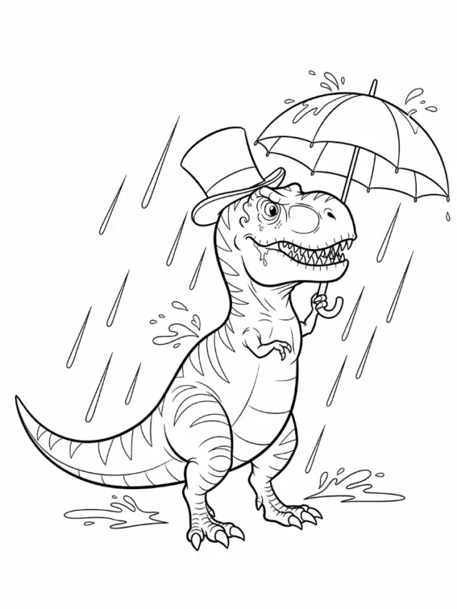 Más de 25 páginas para colorear de T-Rex: dibujos gratis para colorear ...