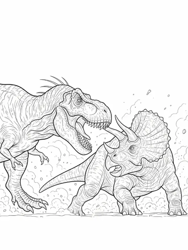 Más de 25 páginas para colorear de T-Rex: dibujos gratis para colorear ...