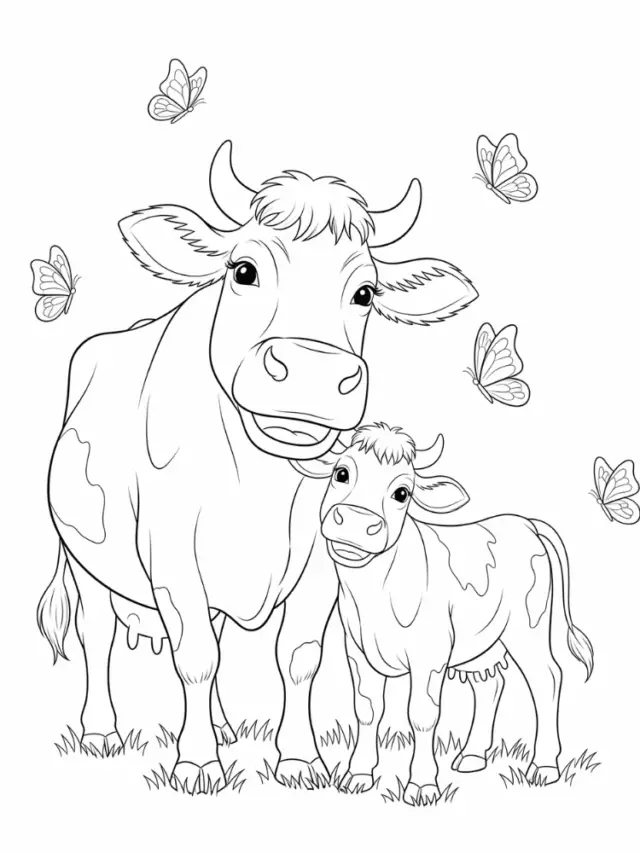 27+ Kolorowanki Krowa do druku darmowe PDF