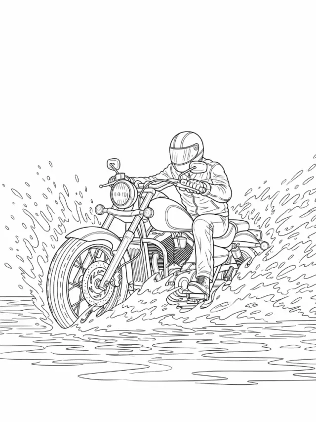 21+ Kleurplaat Motor – Gratis Motor Tekening Om In Te Kleuren