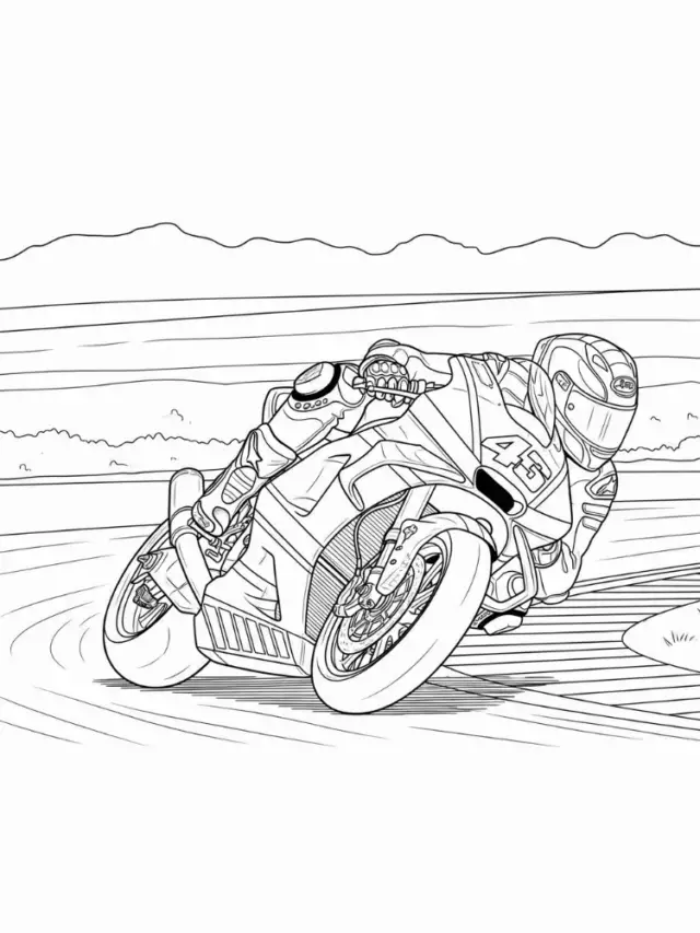 21+ Kleurplaat Motor – Gratis Motor Tekening Om In Te Kleuren