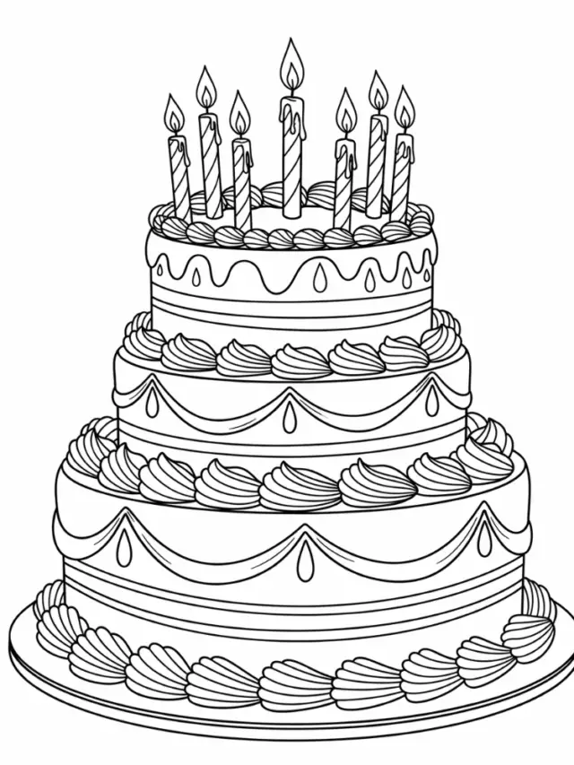 19+ Pagine da colorare di torte di compleanno - Colorazione gratuita e ...