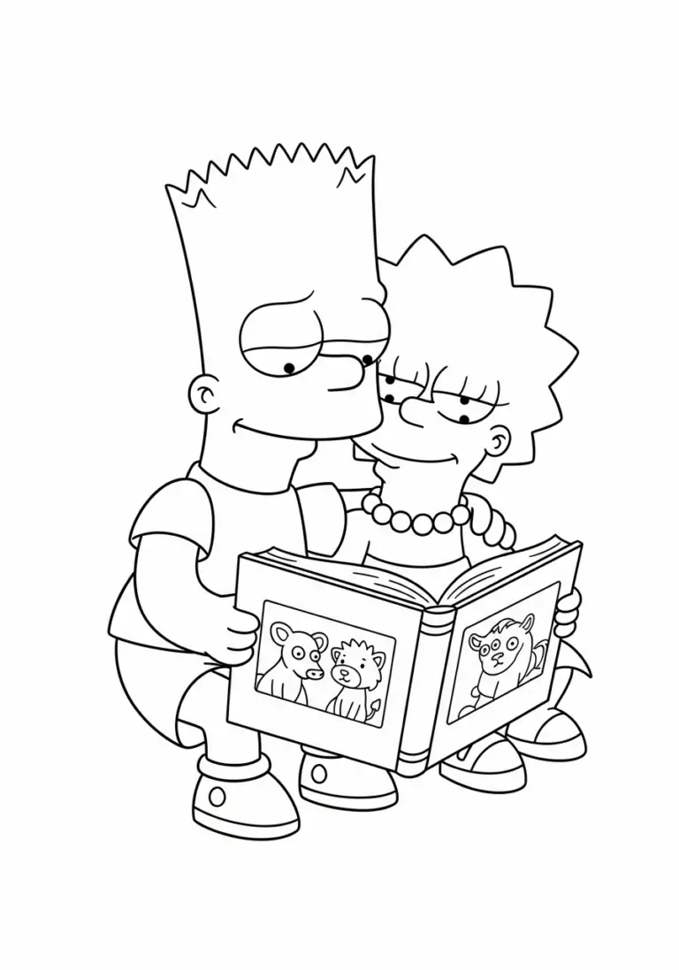 19+ Bart Simpson Kleurplaat – Gratis Printbare Tekening Voor Peuters