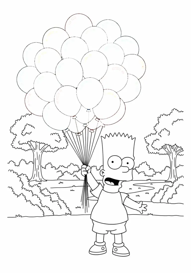 22+ Bart Simpson Kleurplaat – Gratis Printbare Tekening Voor Peuters