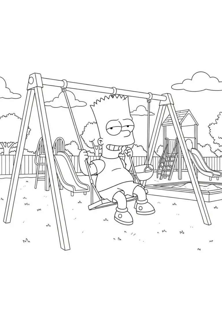 22+ Bart Simpson Kleurplaat – Gratis Printbare Tekening Voor Peuters