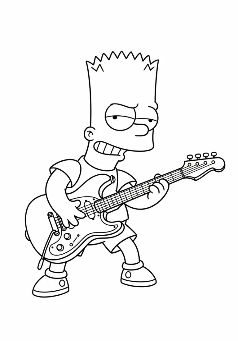 22+ Bart Simpson Kleurplaat – Gratis Printbare Tekening Voor Peuters