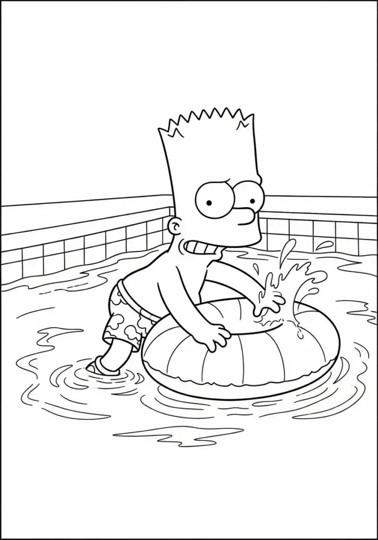 Más de 22 páginas para colorear de Bart Simpson: dibujos imprimibles ...
