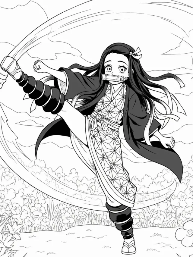 20+ Kleurplaat Nezuko – Gratis Printbaar En Online Inkleuren