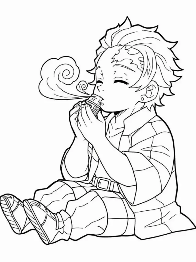 炭治郎のぬり絵23枚以上 – 無料の印刷版とオンライン版