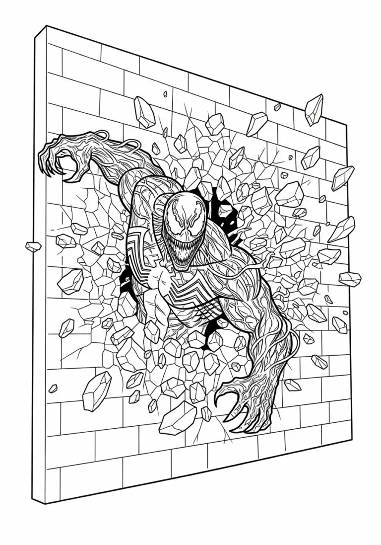 Más de 19 páginas para colorear de Venom: dibujos de Marvel para ...