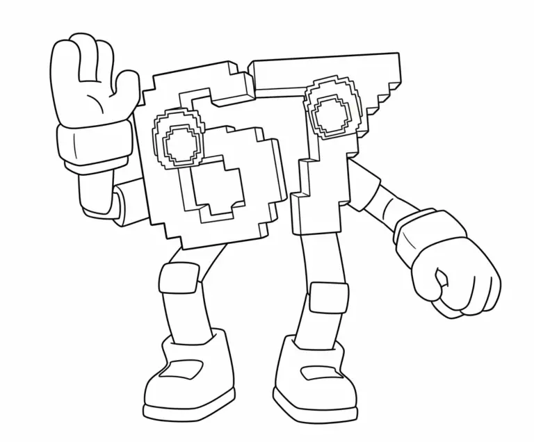 14+ 67 Brain Rot Coloring Page – Free Printable Drawing