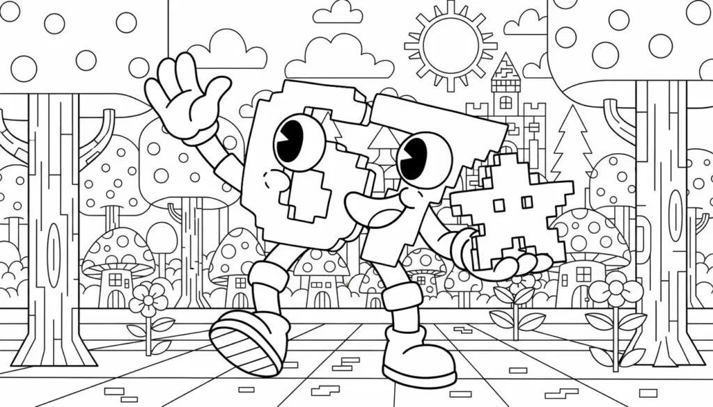 14+ 67 Brainrot Kleurplaat – Gratis Printbare Tekening