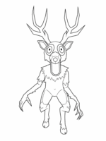 (27+) Planșă de colorat 99 de nopți în pădure – Magie imprimabilă gratuită