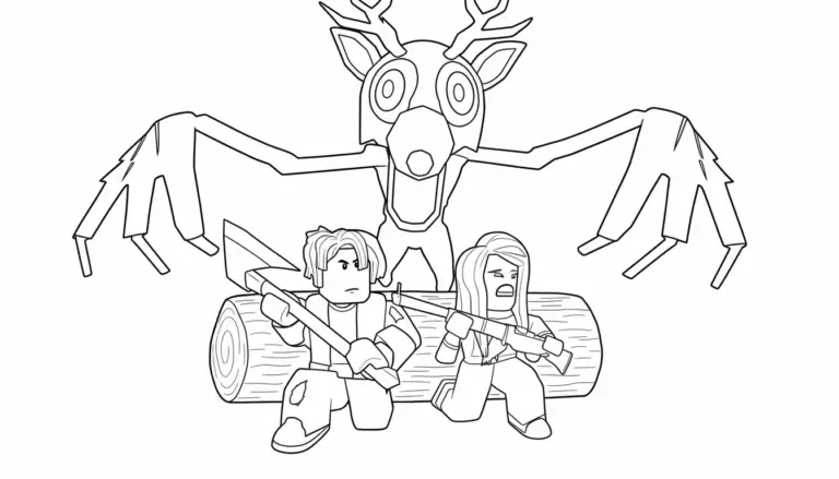 (27+) Planșă de colorat 99 de nopți în pădure – Magie imprimabilă gratuită