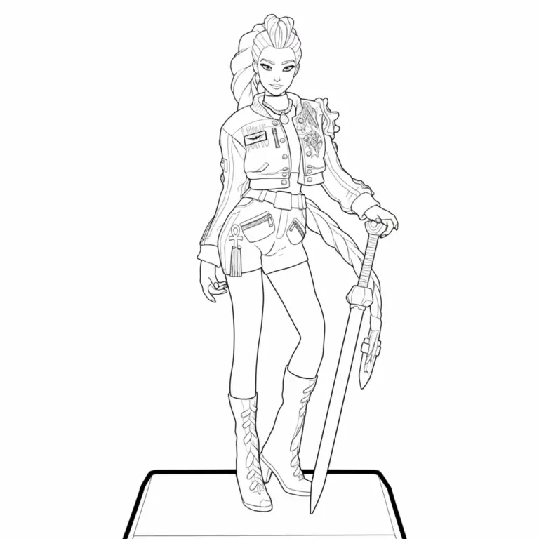 13+ KPop Demon Hunters Rumi Coloring Pages | Free Print & Online