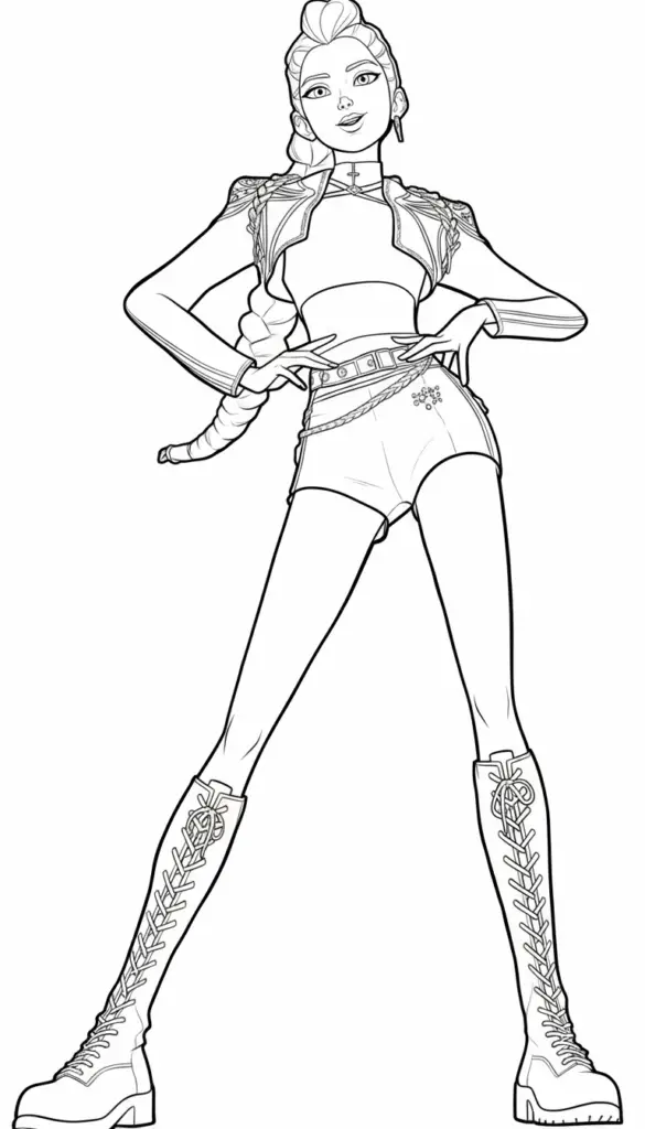 13+ kolorowanek K-Pop Demon Hunters Rumi | Darmowe do druku i online