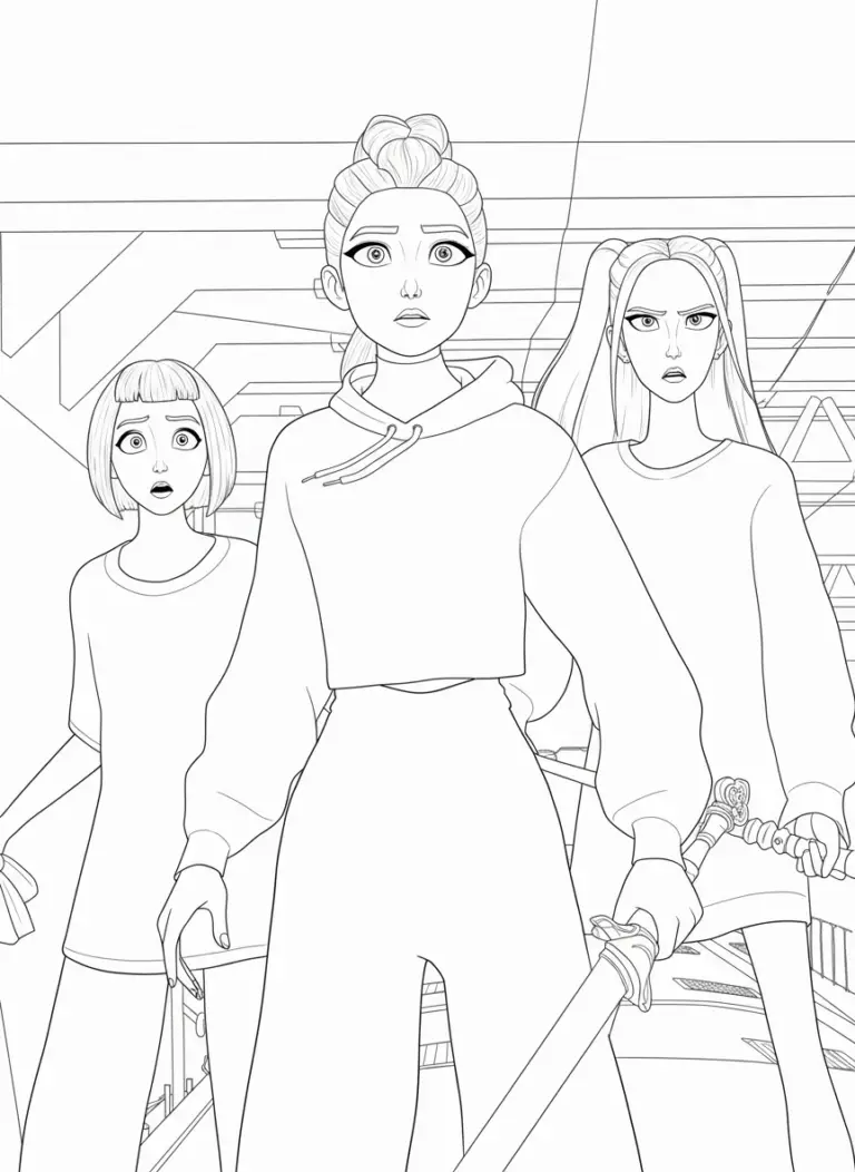 13+ KPop Demon Hunters Rumi Coloring Pages | Free Print & Online