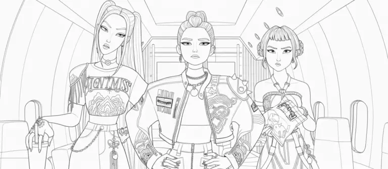 Plus de 13 coloriages KPop de Rumi, chasseurs de démons | À imprimer et ...