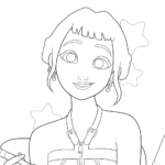 14+ KPop Demon Hunters Zoey Coloring Page – Free Print & Online