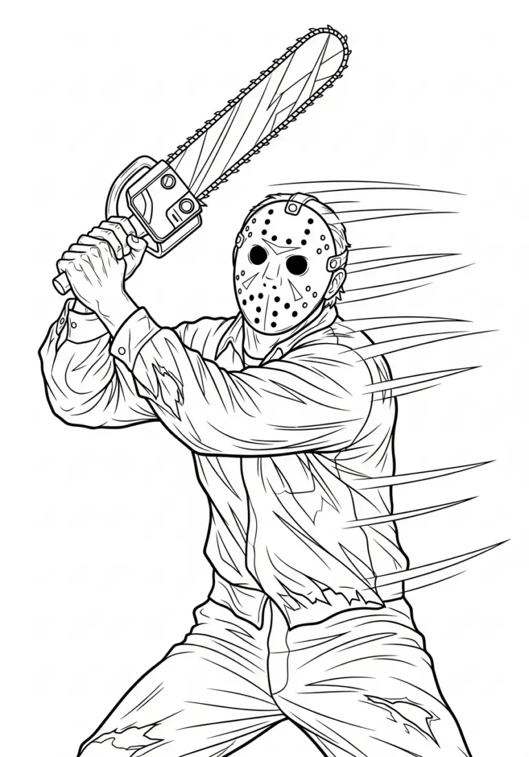 17+ Jason Voorhees Coloring Pages – Free Printable Drawing
